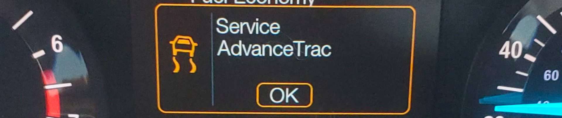 Service AdvanceTrac Warning Light
